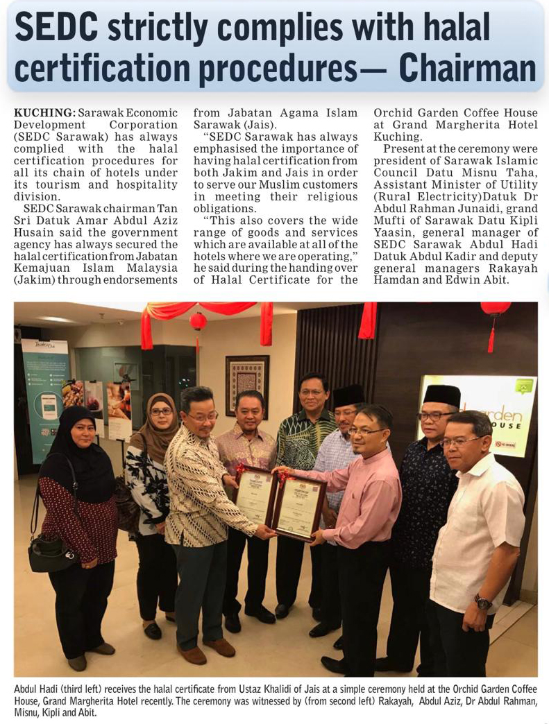 SEDC strictly complies with halal certification procedures – Chairman ...